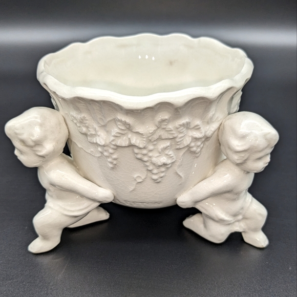 Lefton | Other | Vintage Lefton Renaissance Cherub Planter | Poshmark